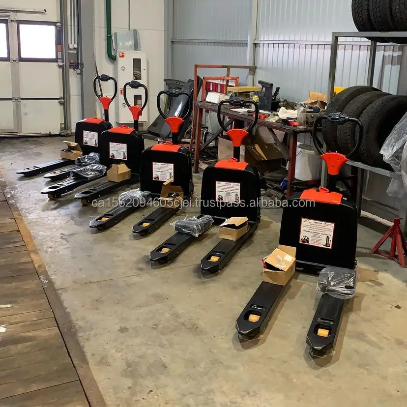 Wholesale Standing Full Electric Double Fork Pallet Stacker Truck ...