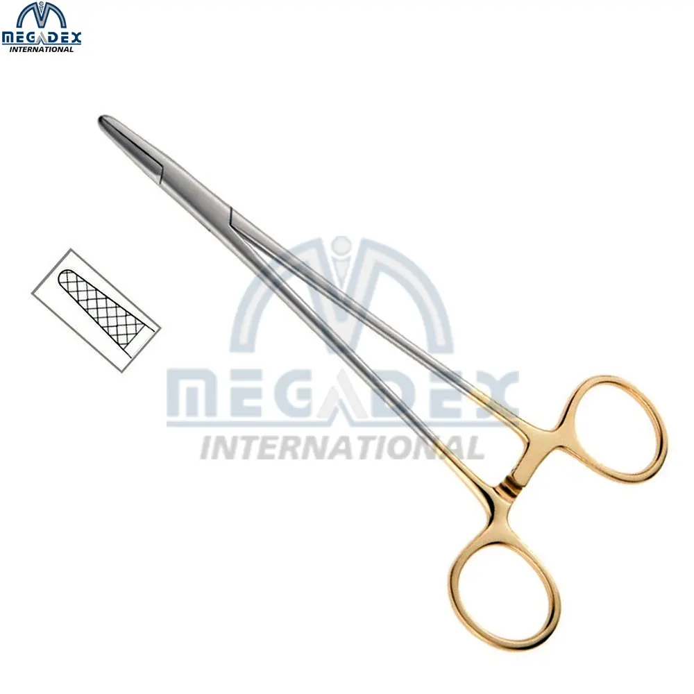 Mayo Hegar Needle Holder Surgical Needle Driver With Tungsten Carbide ...