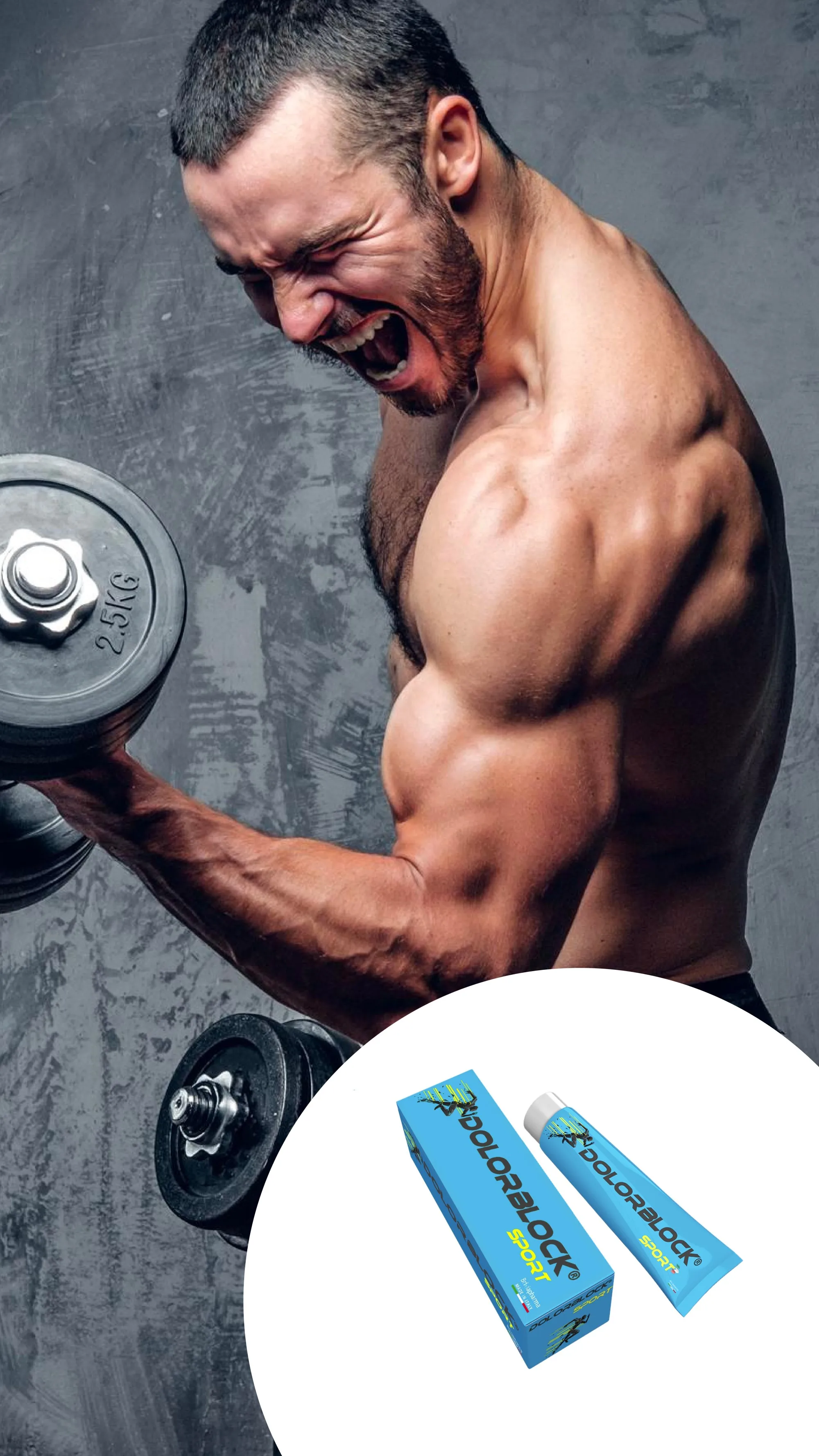 Made In Italy Dolorblock Sport 200 Ml Tube Muscle Pain From Training ...