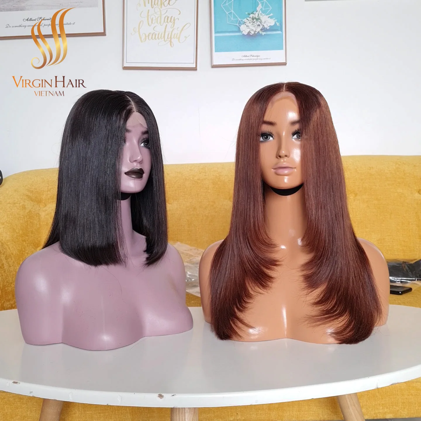 Super Double Drawn Layer Bone Straight Wig 13x6 HD Lace Frontal Raw ...