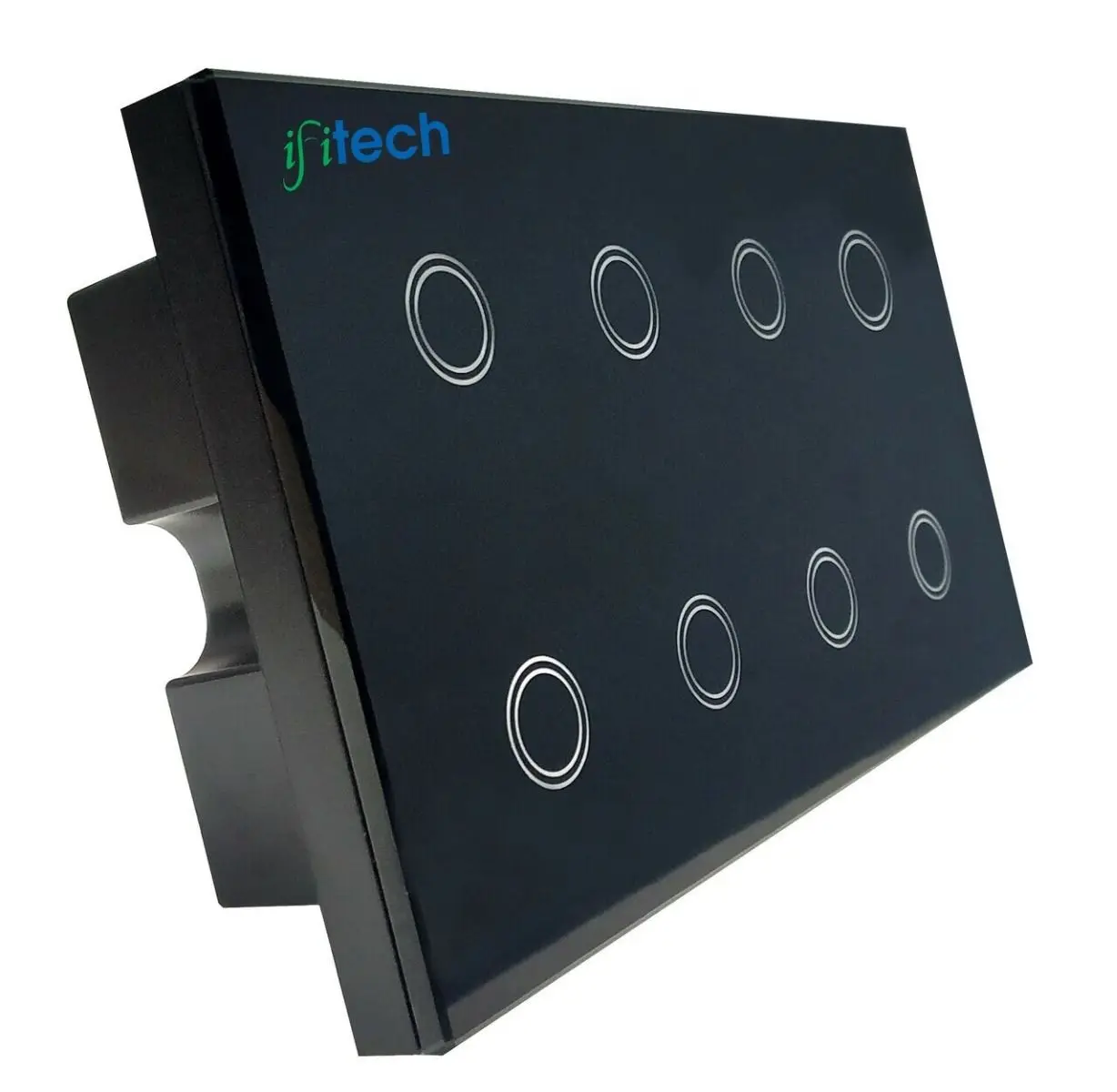 Ifitech Smart Live Automation Touch Switch 8 Gang Wall Switch,Tempered ...