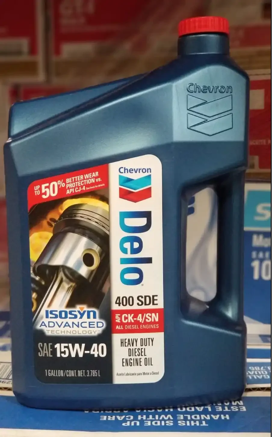 Chevron Delo 400 SDE SAE 15W-40 Diesel Engine Oil - 1 Gallon