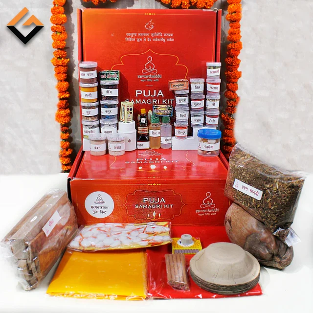 Sarvarth Siddhi Satyanarayan Puja Kit (ritual Items) All Items At One ...