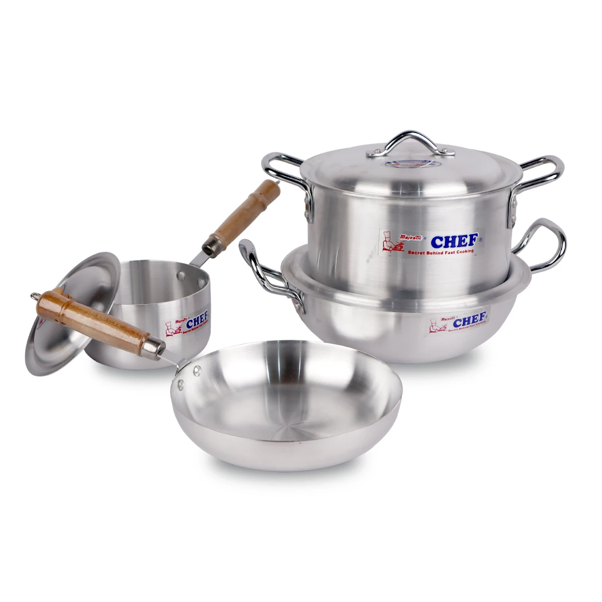 High Quality 7 Pcs Aluminium Pot Set Cookware Set Hot Selling Polished ...