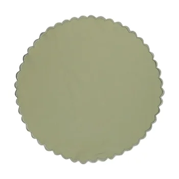 New Trending Green Table Mat Embroidery Table Decor Reusable Mats ...