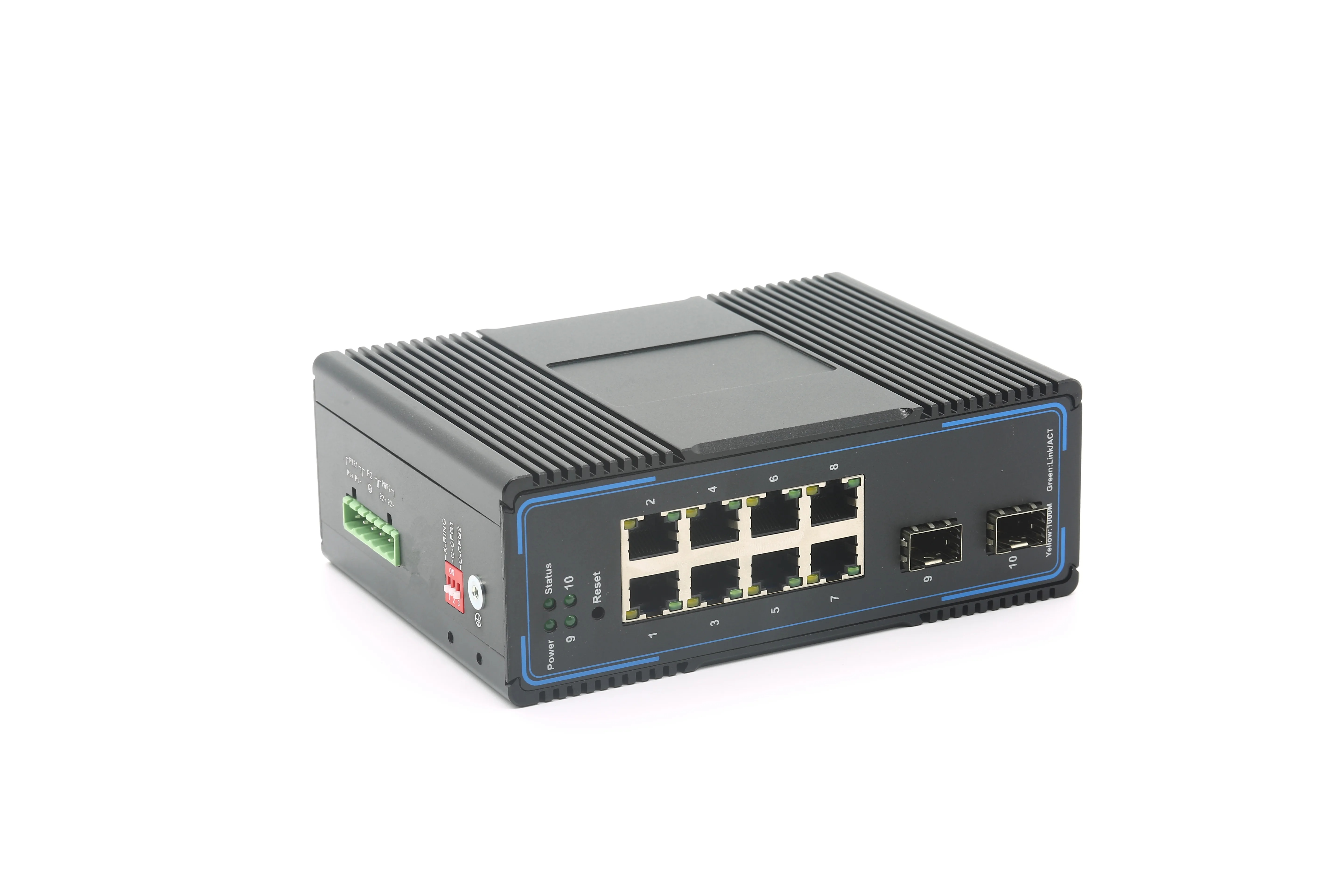 Unmanaged Industrial Switches Downlink 8 * 10/100/1000base-t Ethernet ...