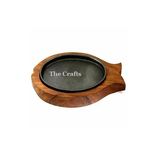 Unique Design Sizzler Plate With Wooden Base For Restaurant Tableware ...
