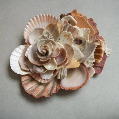 Handmade Seashell Flower Souvenirs - Eco-Friendly Crafts