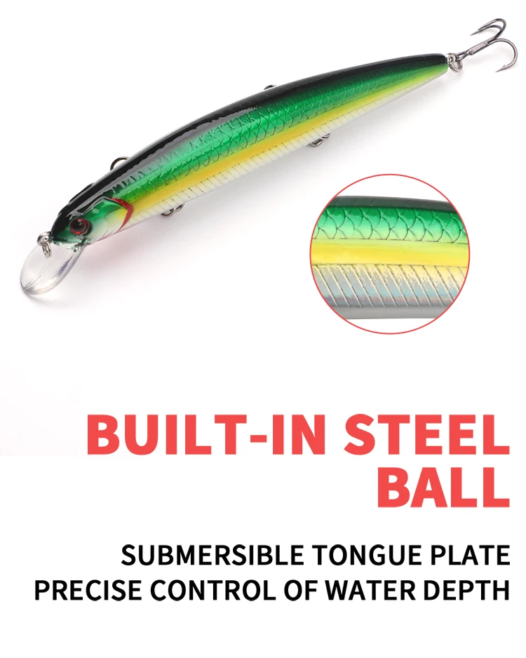 Vivid Fish Swimming Action Hard Bait-minnow-19 Abs Plastic Seawater ...