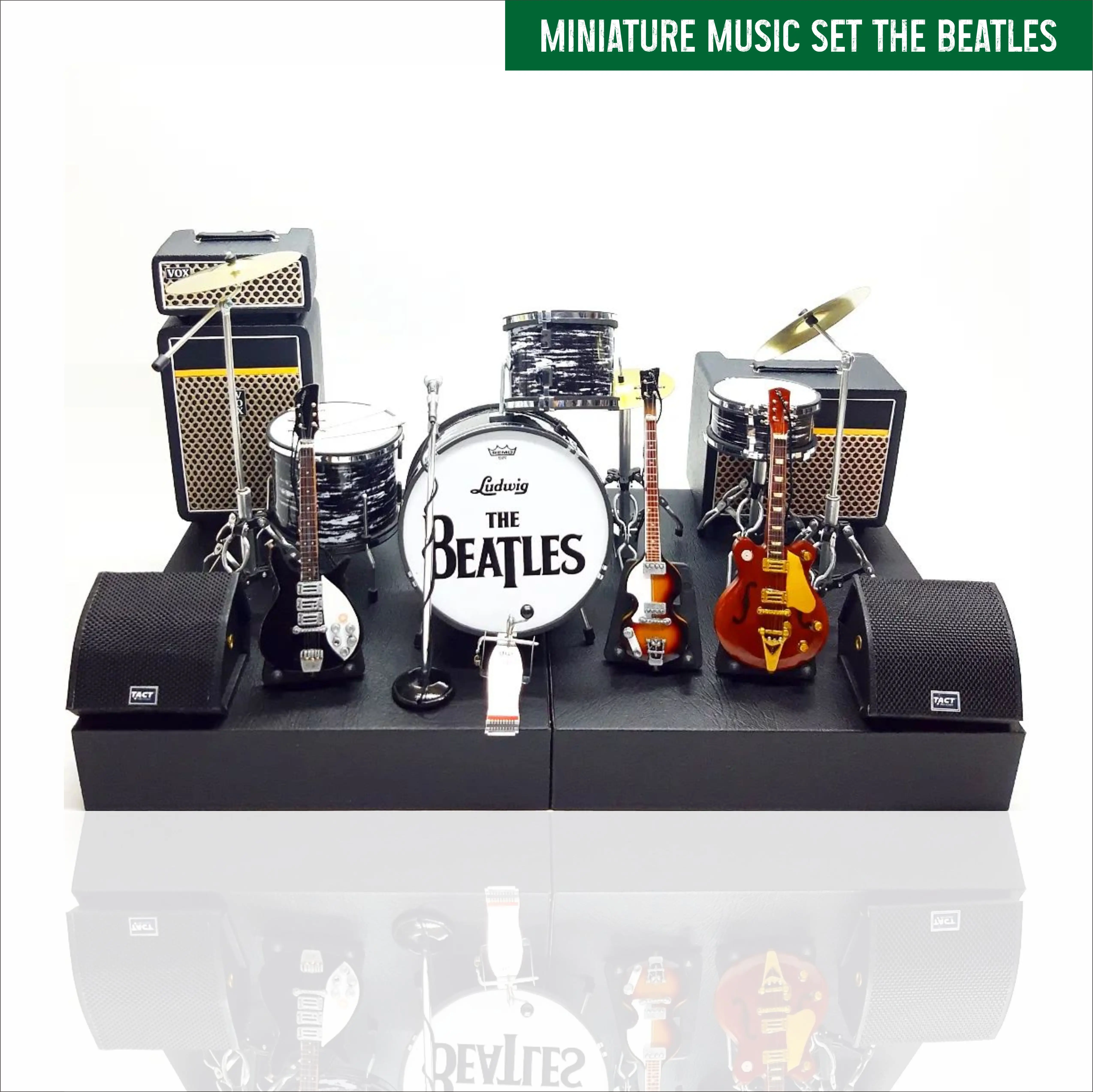 Miniature Guitar Set The Beatls Exclusive Package With Stage | Sound ...