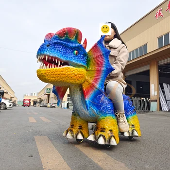 Shopping Mall Electric Motorized Ride On Dinosaur Car For Kids ...