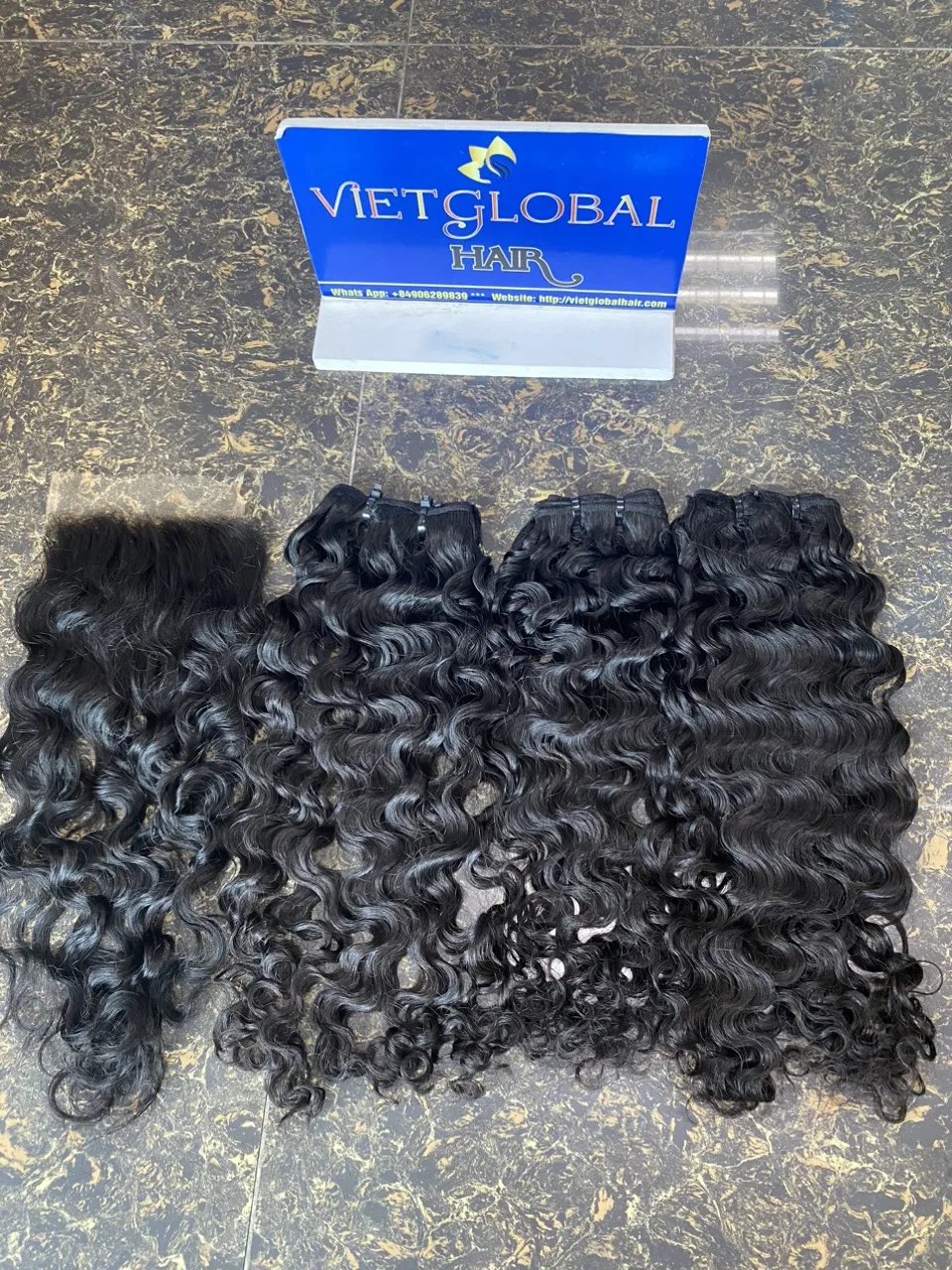 Black Color Burmese Curly Hair Bundles Double Drawn Quality Raw Burmese ...