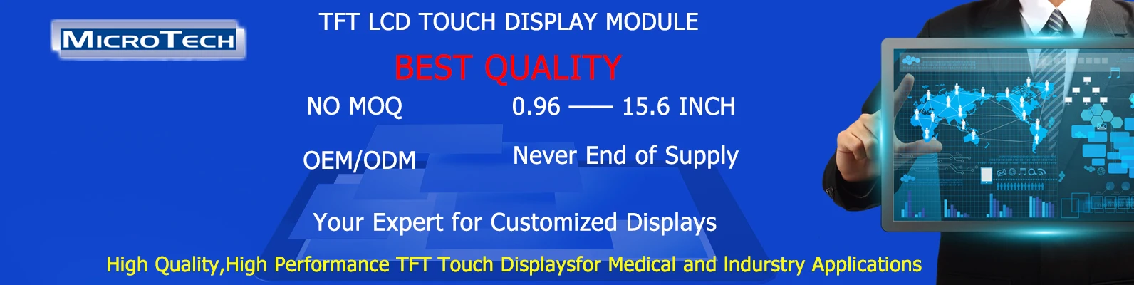 Microtech 2.8 Inch TFT LCD Module - Ideal for Smart Watches
