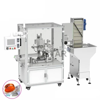 Pneumatic Bottle Lid Hot Foil Stamping Machine Automatic Circular Hot ...