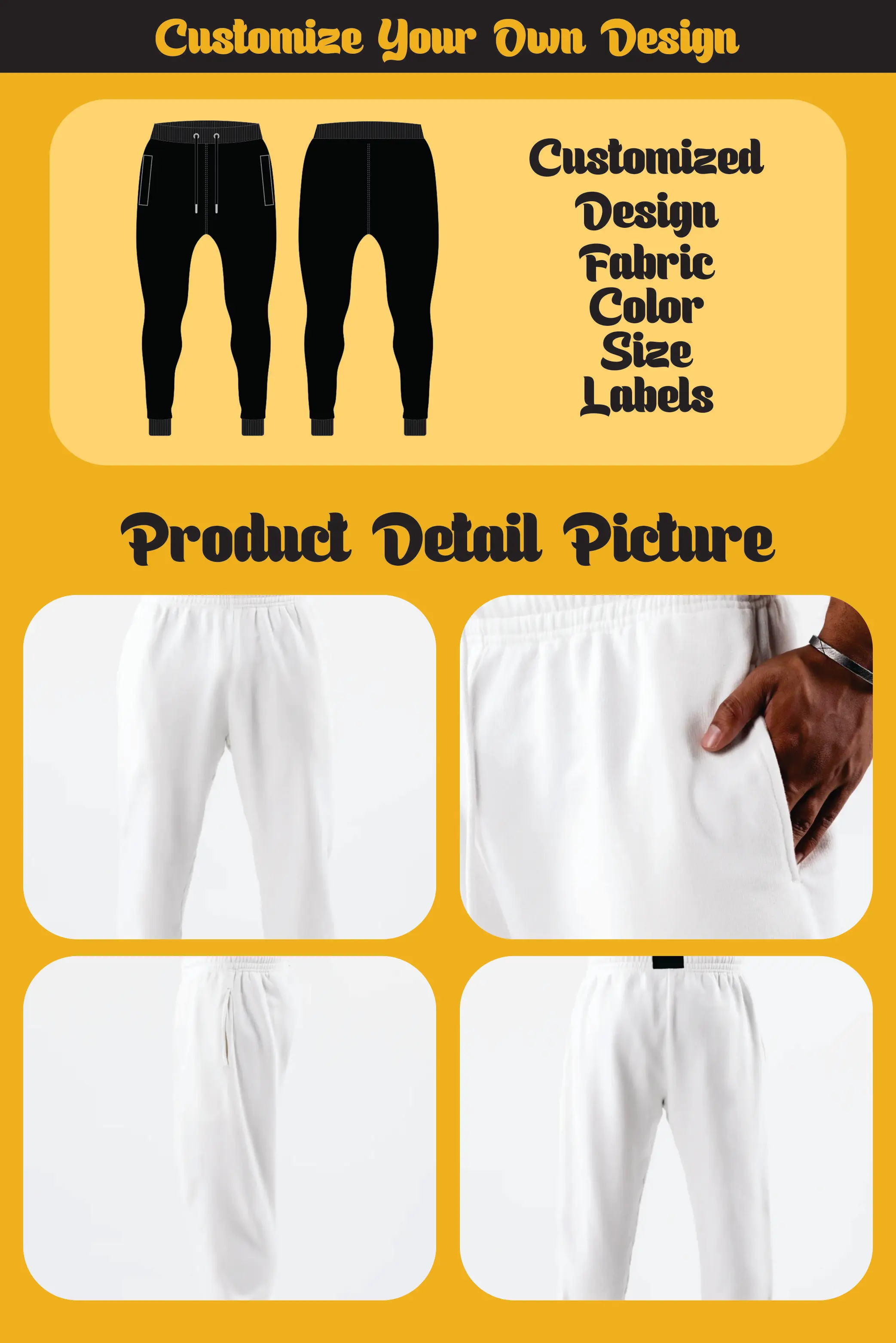 Oem Custom 2024 Men's Pants & Trousers Fleece Fashion Streetwear ...