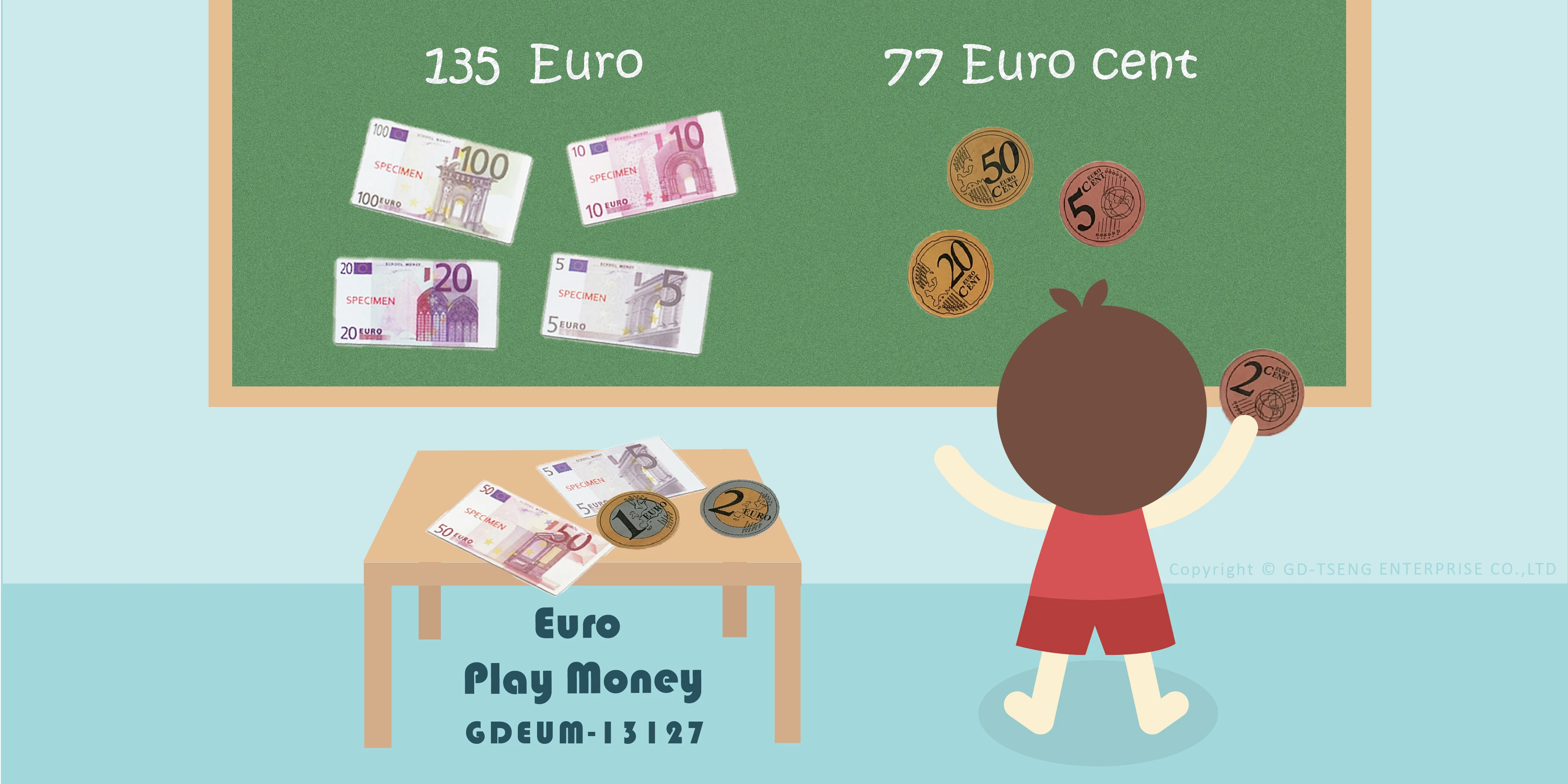 Euro Play Money With Magnet 13pcs Set - Buy Learning Toys,For Kids ...