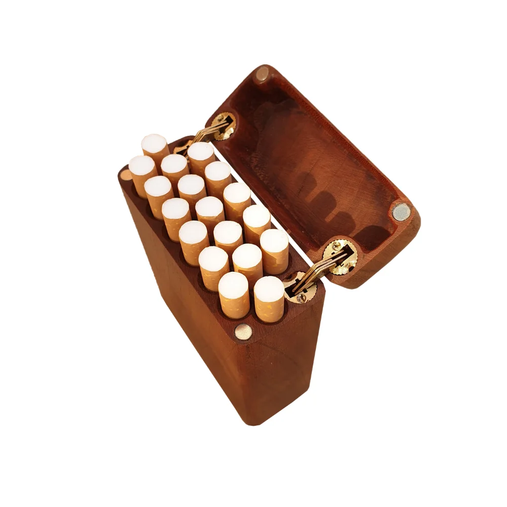 Classic Bamboo Box Packaging Luxury Cigarette Case Bamboo Magnetic Gift ...