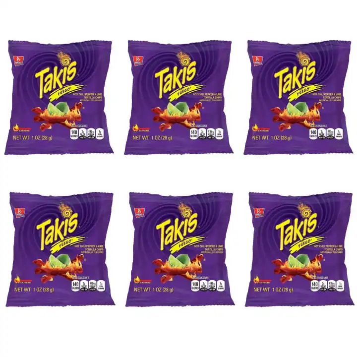 Takis Fuego Rolled Tortilla Snacks With Hot Chili Pepper And Lime All ...