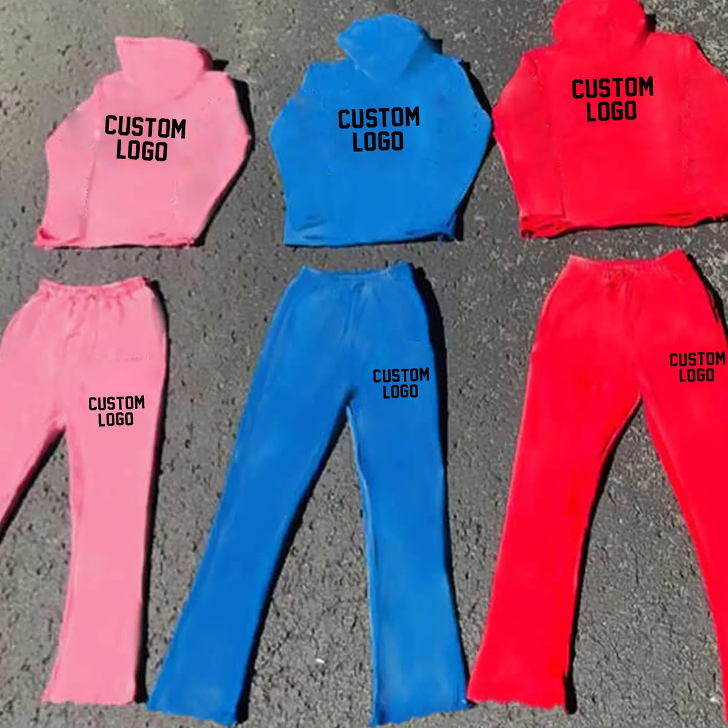 High Quality Flared Custom Tracksuit Jogger Flare Joggers Tracksuits ...