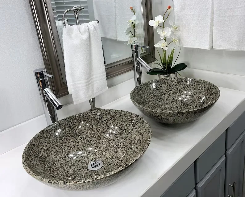 Modern Granite Natural Granite Round Wash Basin For Bathroom - Buy ...