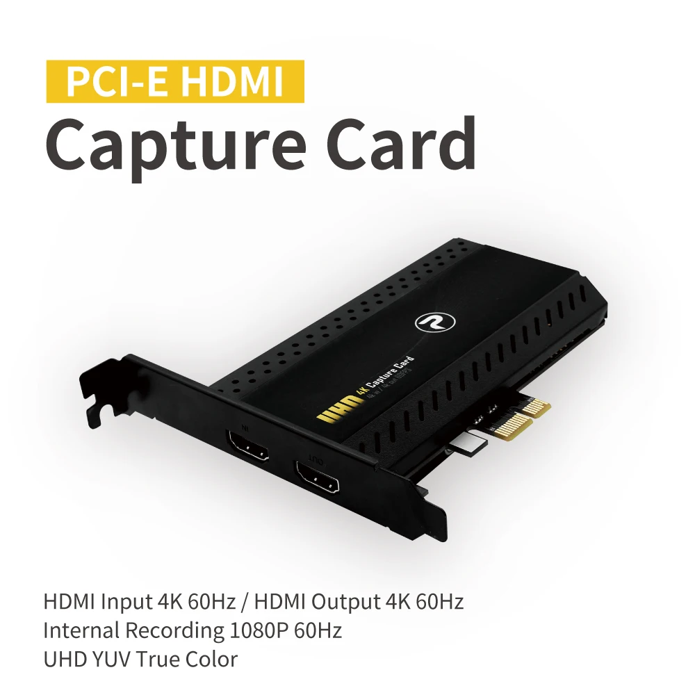 4k Gaming Capture Card Pci-e To 2x Hdmi Video Capture Card - Buy 4k ...