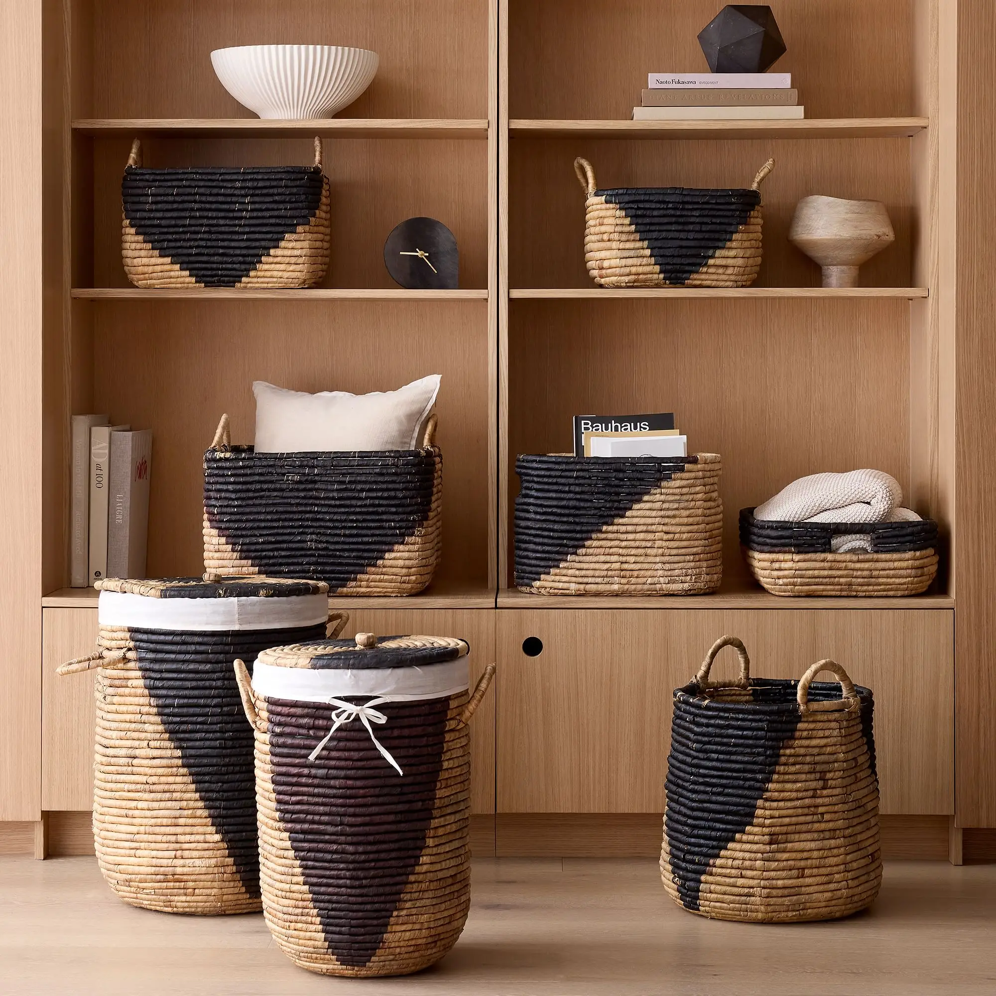 Water Hyacinth Cactus Basket - Sustainable Storage Solutions