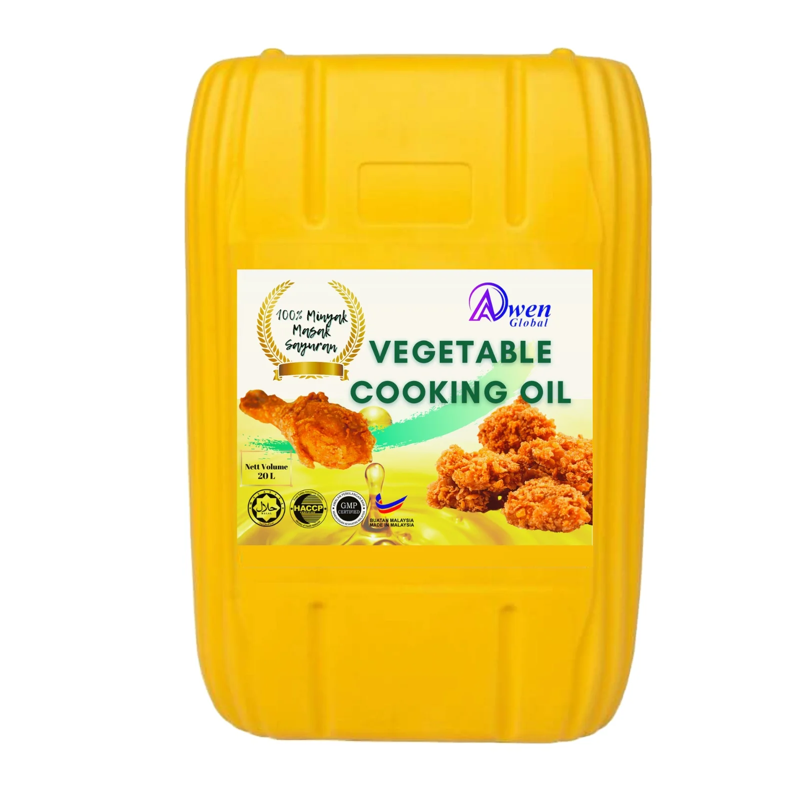Refined A Grade Malaysia Palm Vegetable Oil Rbd Palm Olein Cp10 100% ...