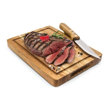 Rectangular Shape Wooden Food Serving Platters Serve Appetizers Snacks ...