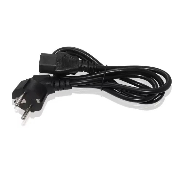 VDE/ENEC Germany 2-Pin Wire Grounding Angle Type Plug To AC Power ...