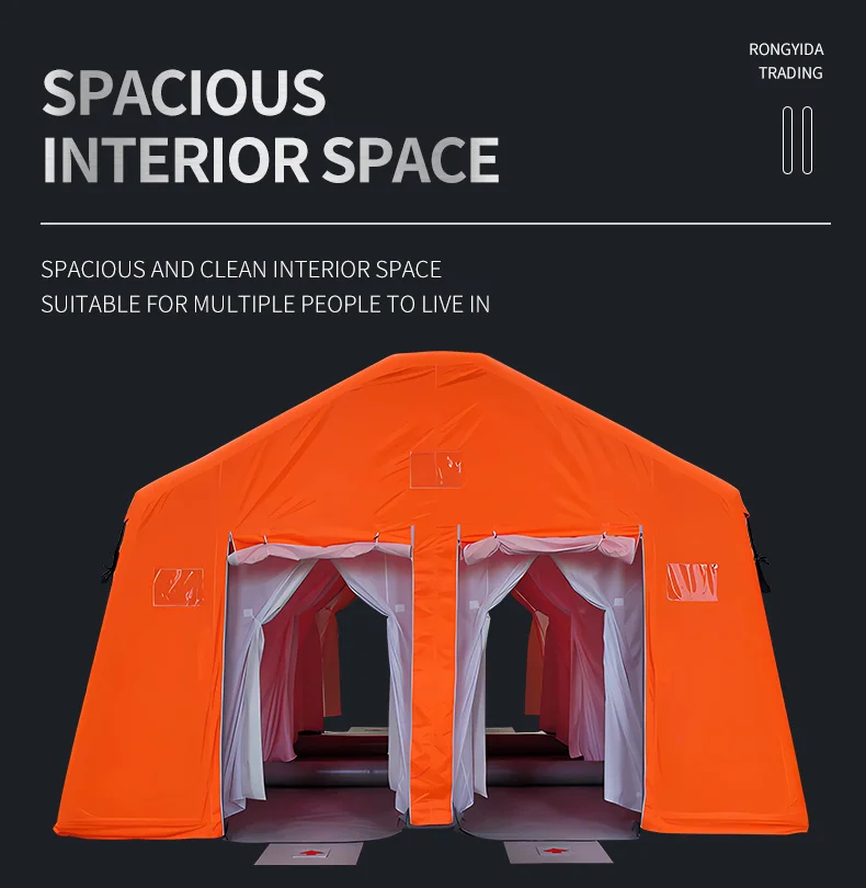 PVC Inflatable Decontamination Rescue Emergency Tent Double-path for ...