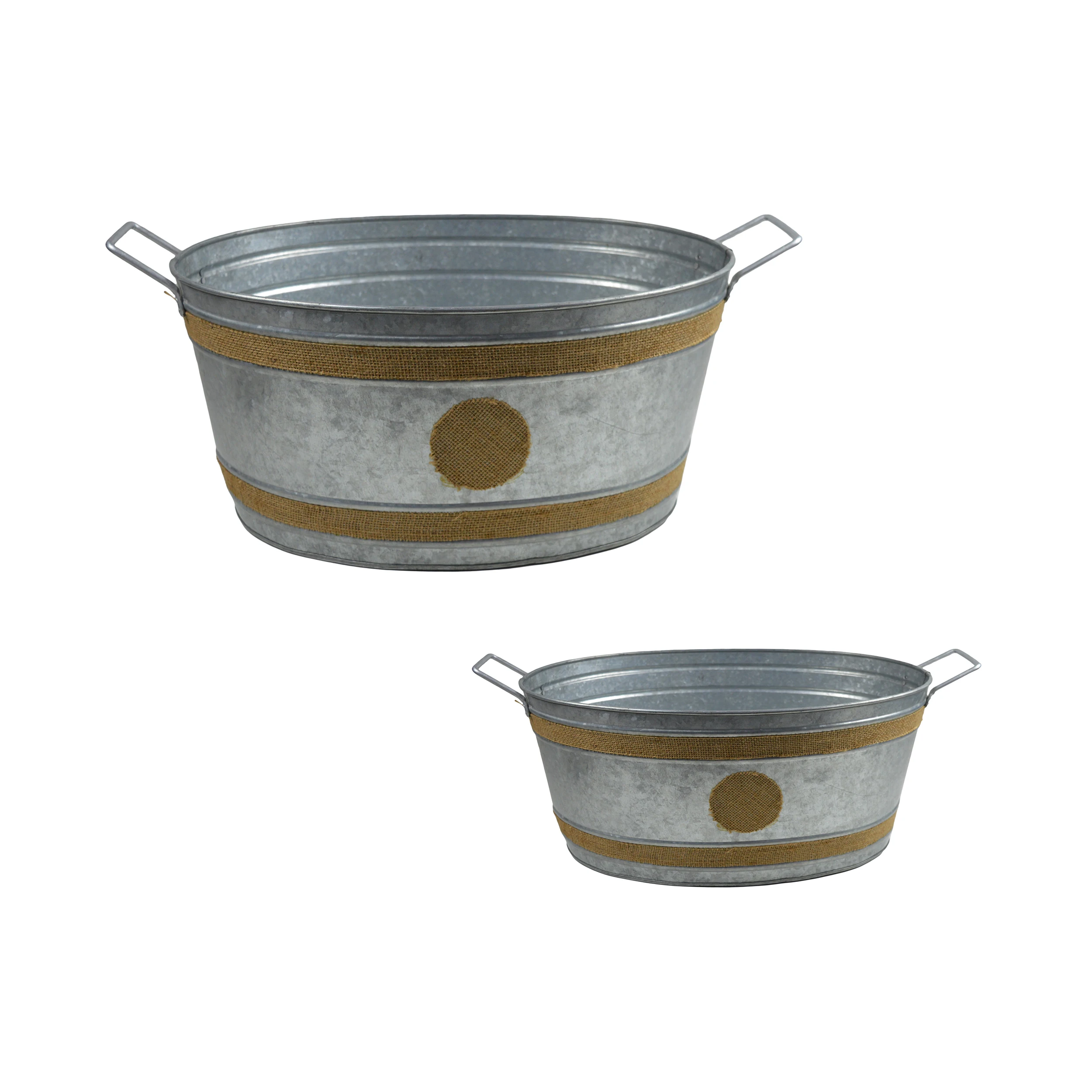 Customize Stylish Look Galvanized Iron Flower Pot Metal Planter Plant ...