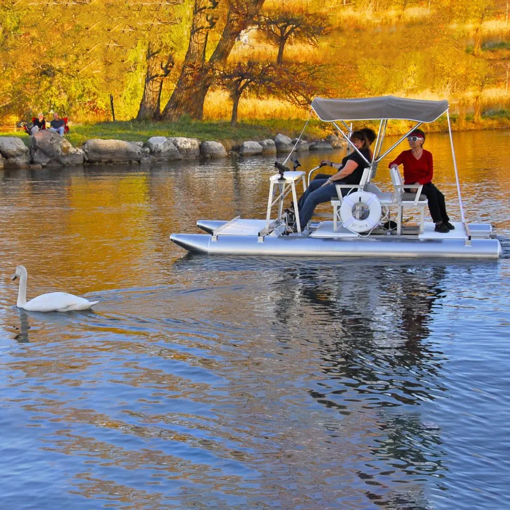 High Performance 13ft Aluminum Pedal Boat for Family Fun
