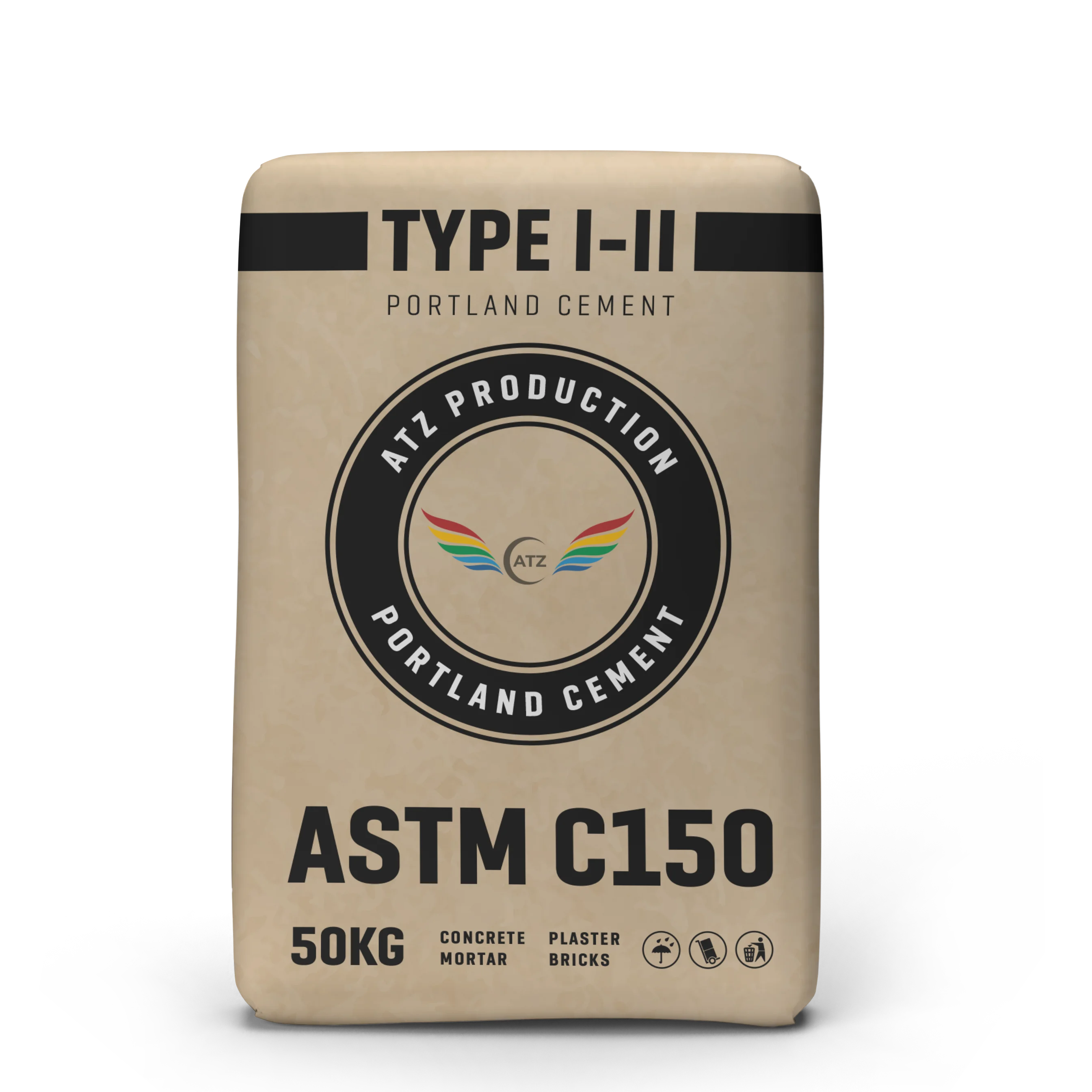 Atz Portland Cement Type I-ii Astm C150 Fast Setting Time And Cheap ...