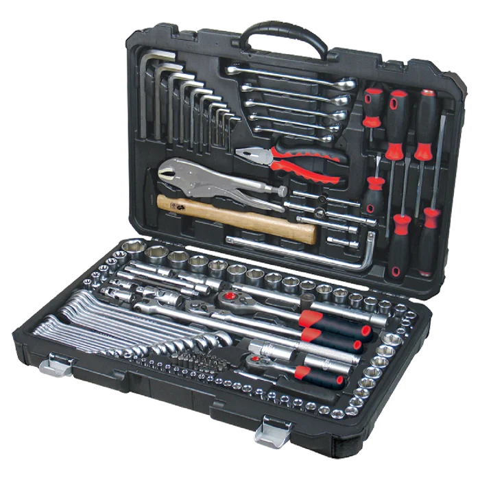RIO TOOL 142 Pcs 1/4 & 3/8 & 1/2 inch Combination Mixed Tools Set ...