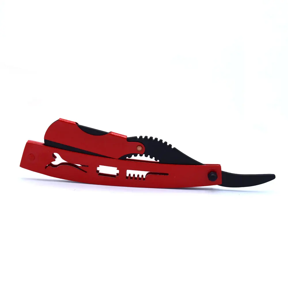 Red & Black Colour Combination Stainless Steel Barber Men Grooming ...