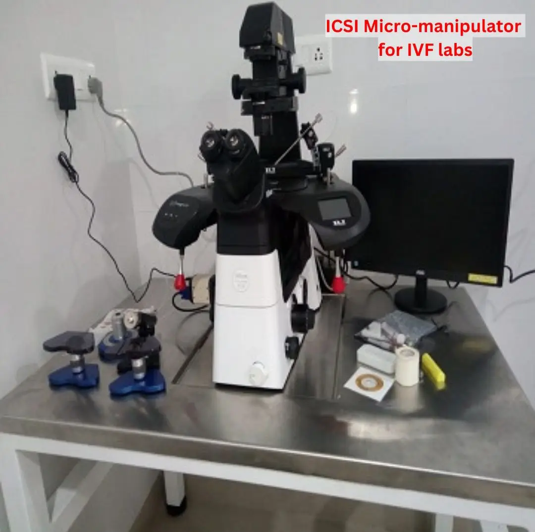 Icsi Micro-manipulator With Trinocular And Binocular Drawtube For Ivf ...