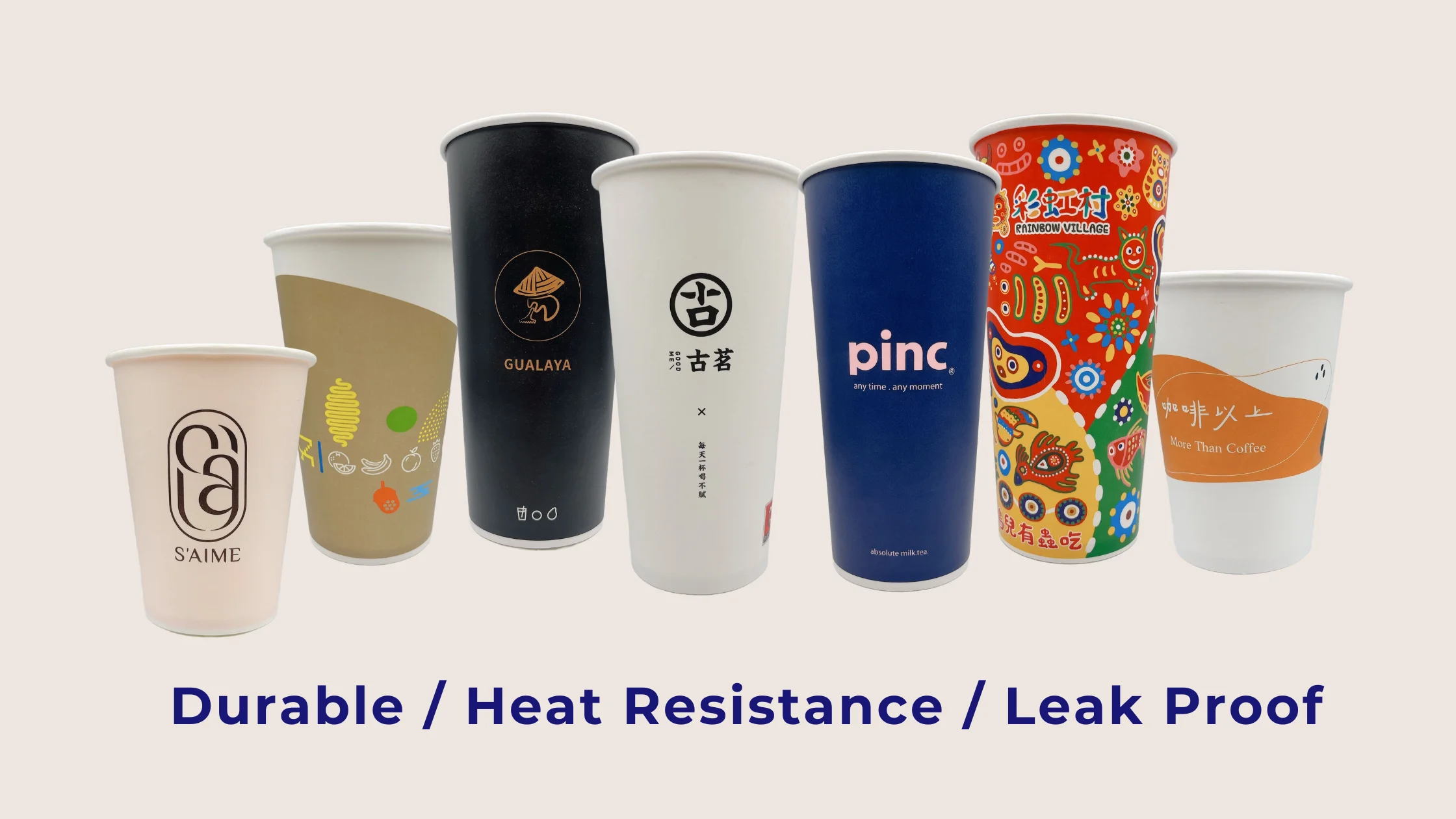 Custom Printed Cups Disposable Single Double Wall Paper Coffee Cup For ...