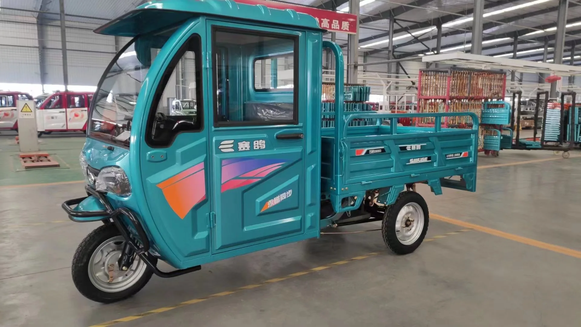 3 Wheel Electric Cargo Delivery Trike with Cabin Electric Cargo ...