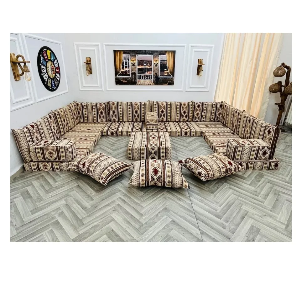 U Shaped Arabic Sofa - 1 Set Of 19 Pieces - What's Included In The ...