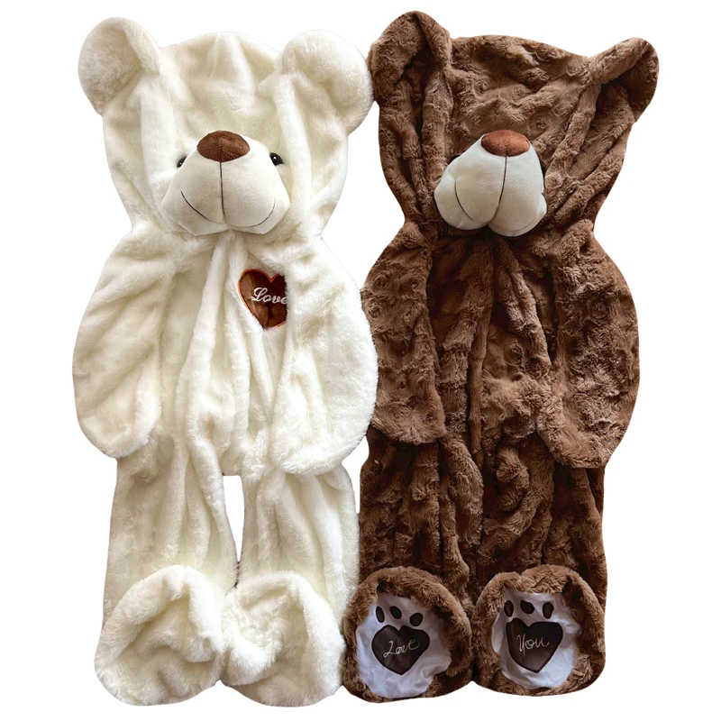 Empty Soft Teddy Bear Plush Animal Doll Skin Customized Animal Teddy ...