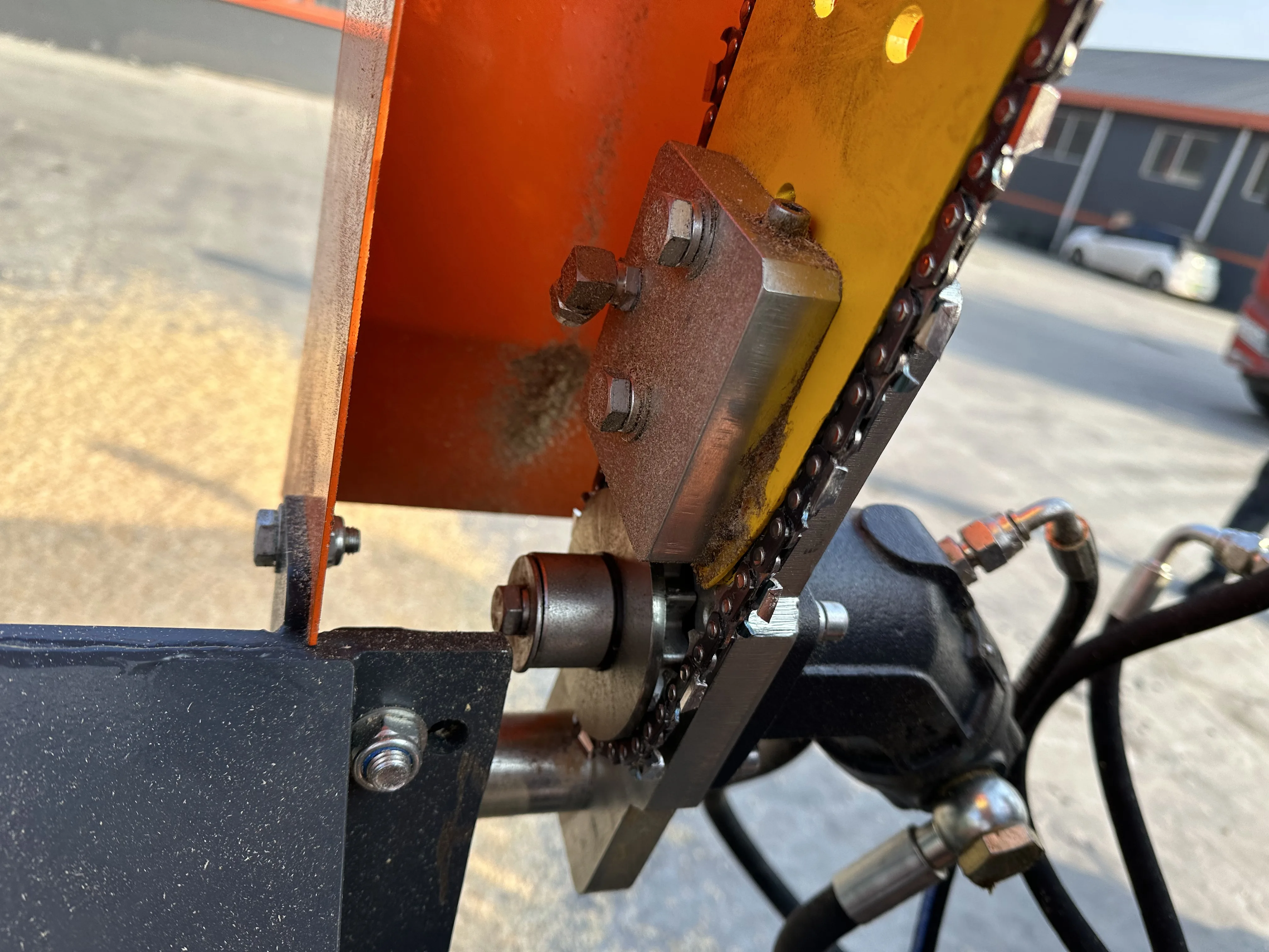 Hydraulic Heavy Duty Automatic Big Firewood Processor Chain Table ...