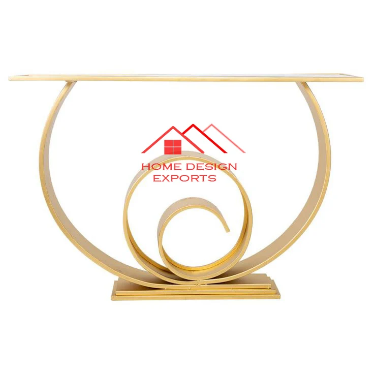 Attractive Design White Marble Top Console Table For Classic Home ...