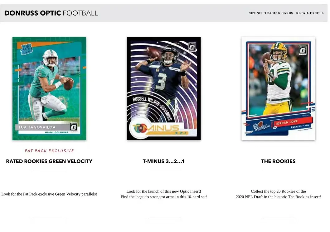 Original Usa Supplier Of 2020 Panini Don Russ Optic Football Me-ga Box ...