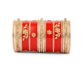 Bridal Bangles Set Bridal Chura Kundan Churi Set Designer Fashion ...