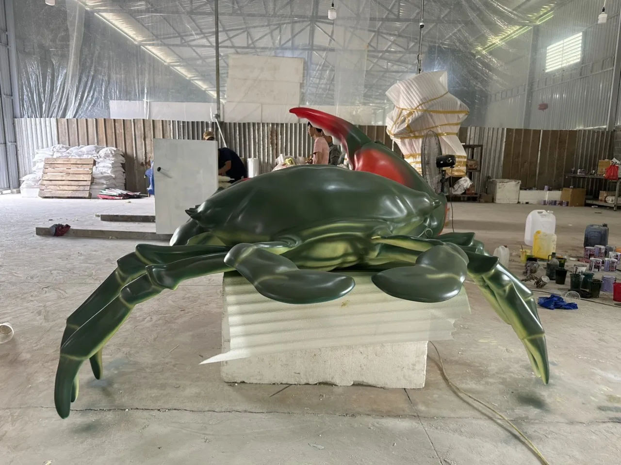 Fiberglass Composite Plastic Crab Animal Model Sculpture 3d Realistic ...