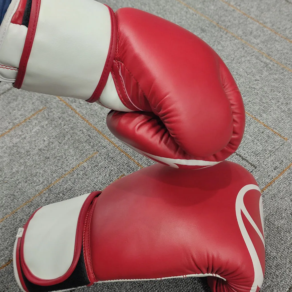 High Quality Custom Logo PU Boxing Gloves for MMA Training
