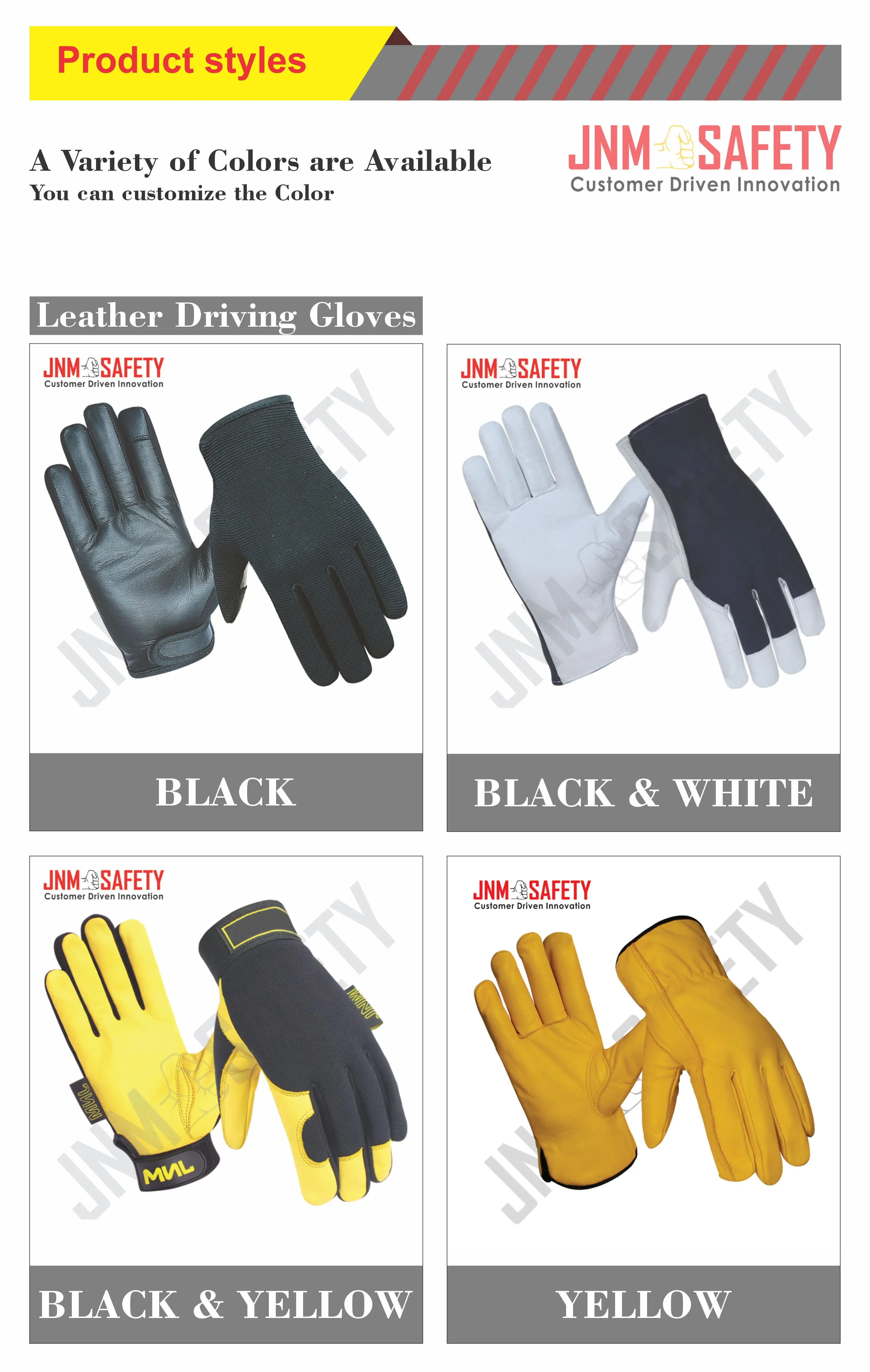 Premium Quality Goat Grain Leather Safety Gloves Hand Arm Protection ...