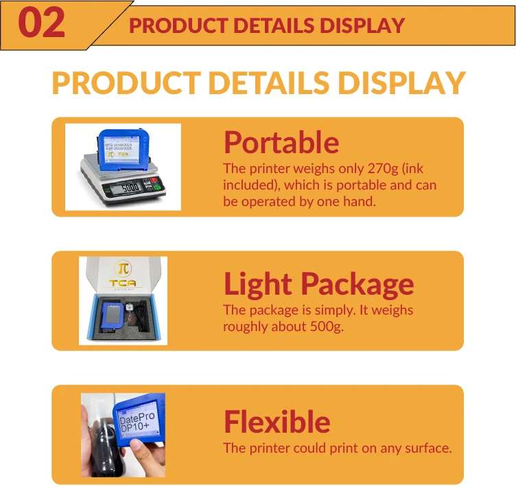 Mini Printer Handheld Inkjet Printer Hand Held Portable Ink Jet Printer ...