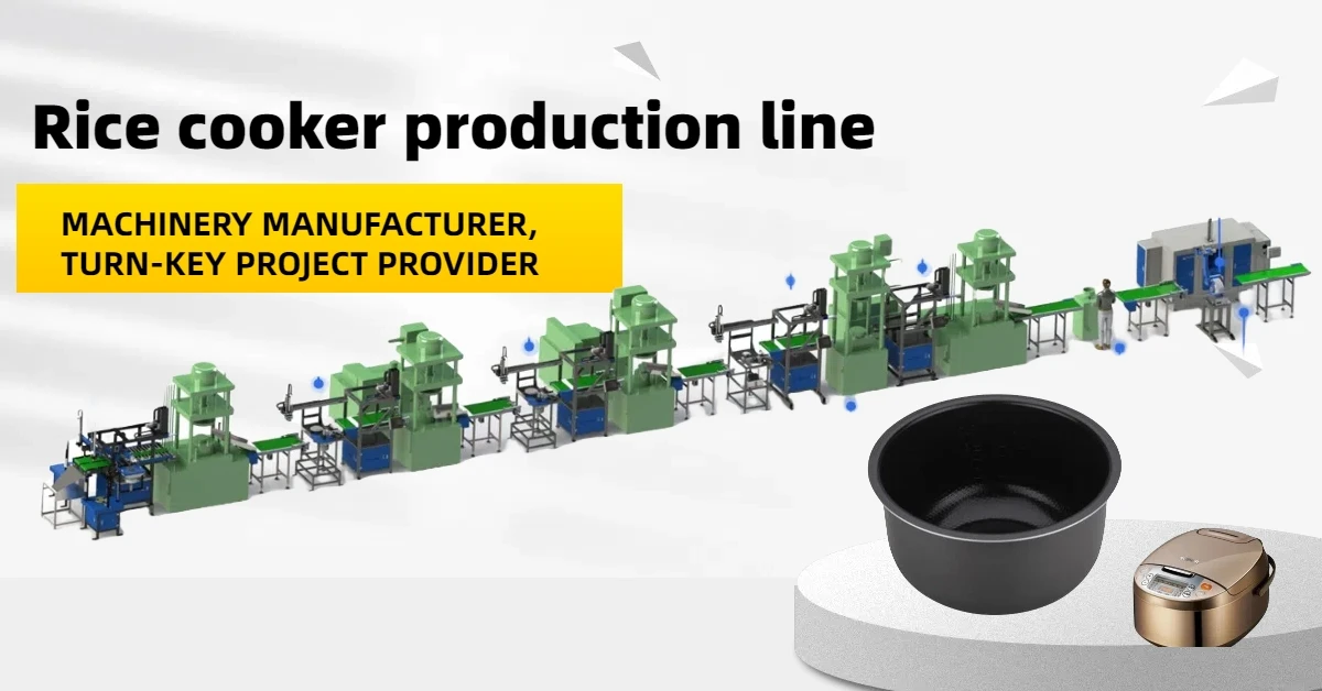 Full Production Line of Rice Cooker Complete Automatic Production Line ...