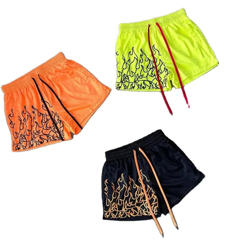 Custom print mesh shorts men summer 2023 breathable sustainable 5inches ...